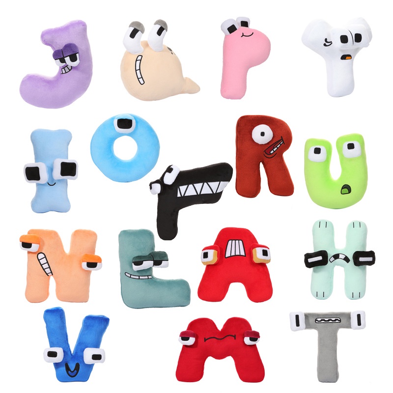 Alphabet Lore Plush Toys English Letter Stuffed Animal Plushie Doll ...