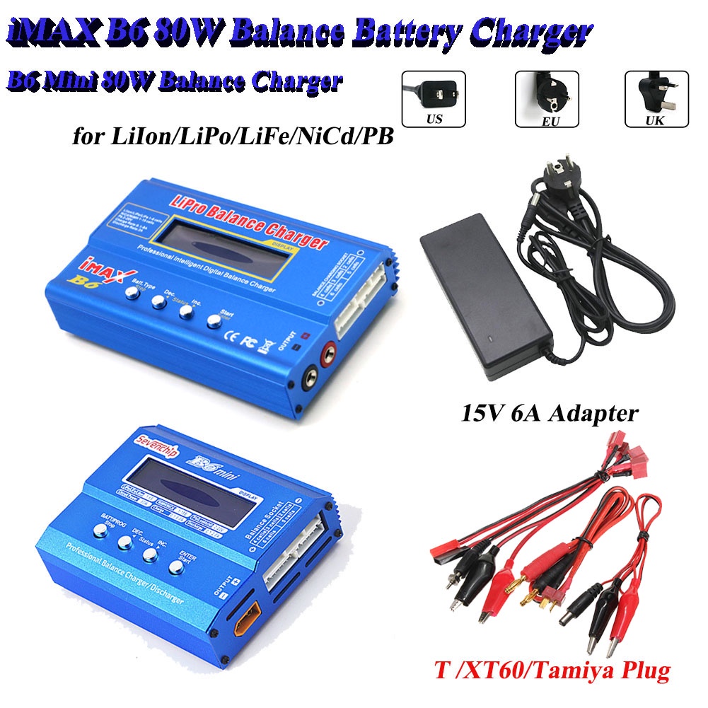 (Onhand) IMAX B6 80W Balance Battery Charger Lipo NiMh Li-ion Ni-Cd ...