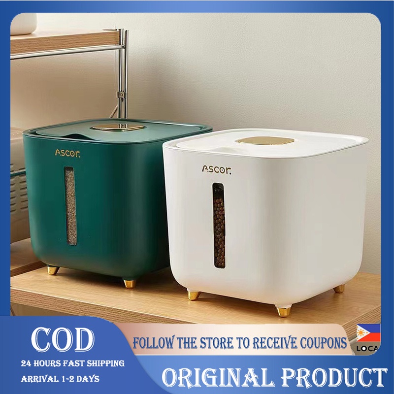 5KG Rice Dispenser and Storage Container Food Srorage InsectProof ...