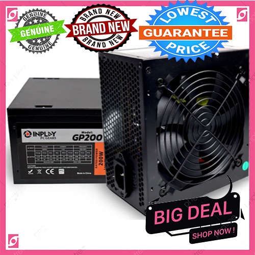 Inplay GP200B 700w 200w true Rated power supply 4-PIN supported 2-sata ...