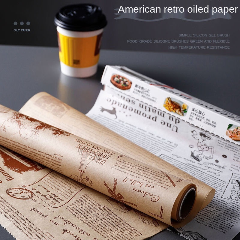 Baking Paper Grease and Stick Parchment Roll Sandwich Hamburger ...