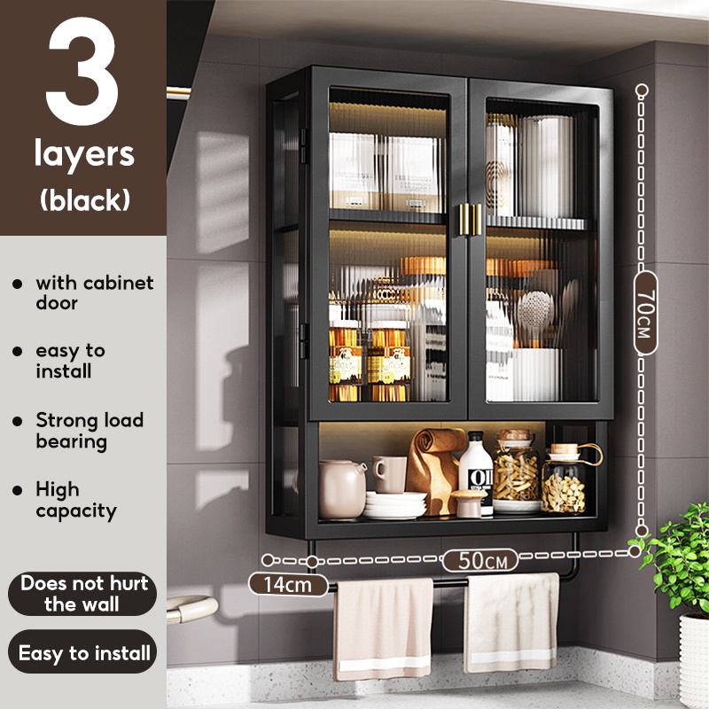 Hanging Cabinet Kitchen Cabinet Storage Wall Cabinet Cupboard for ...
