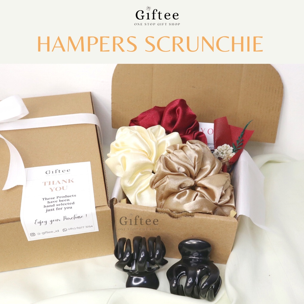 Hampers SCRUNCHIE SILK SATIN GLOSSY HAIR TIE SET JEDAI SCRUNCHIES HAIR ...