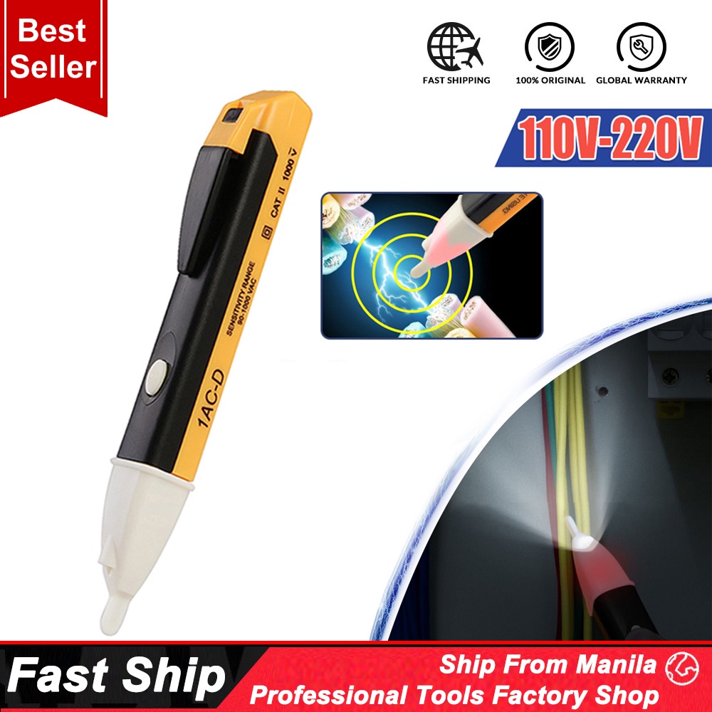 COOFARI Upgraded Test 90-1000V Electric Detector Tester Light Alert ...