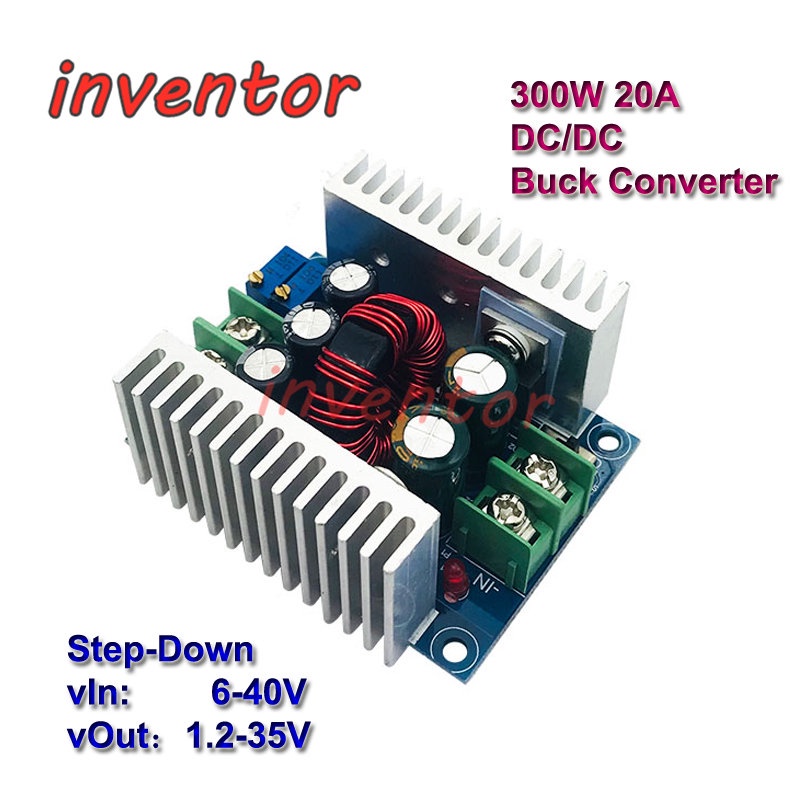 300W 20A DC-DC Buck Converter CC CV Step-Down Power Supply Module ...
