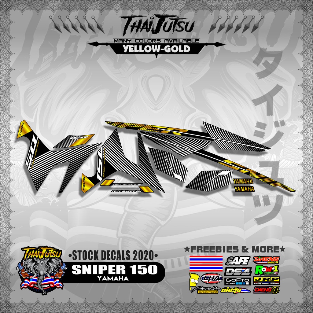 SNIPER 150 ( STOCK DECALS 2020 DESIGN )【ThaijutsuStickers】 | Shopee ...