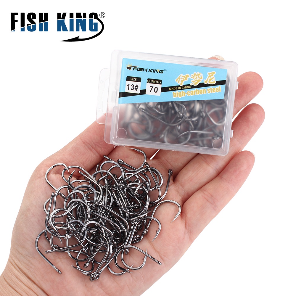 Fishking FS-GF Fishing Hook Ringed High Carbon Steel Barbed Hook ...