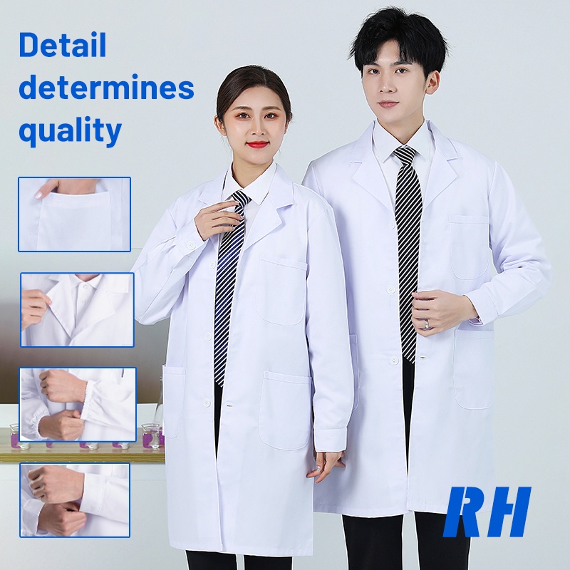 Lab Coat Doctor Coat White Coat laboratory gown lab gown | Shopee ...