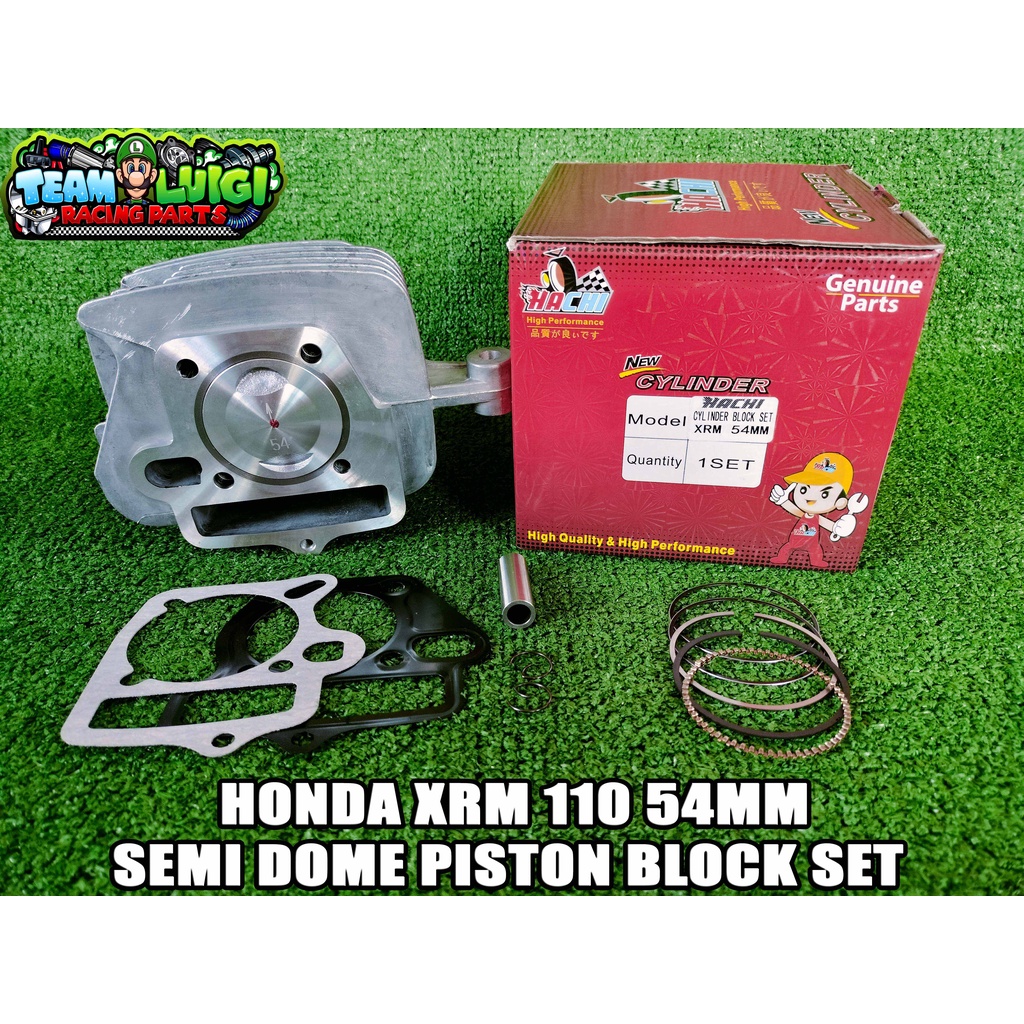 HACHI HONDA XRM 110 54MM SEMI DOME PISTON CYLINDER BLOCK SET | Shopee ...