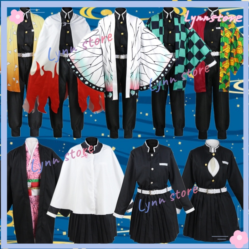 Cosplay''Demon Slayer'' Anime Outfit Kimono Uniform Kamado Nezuko ...