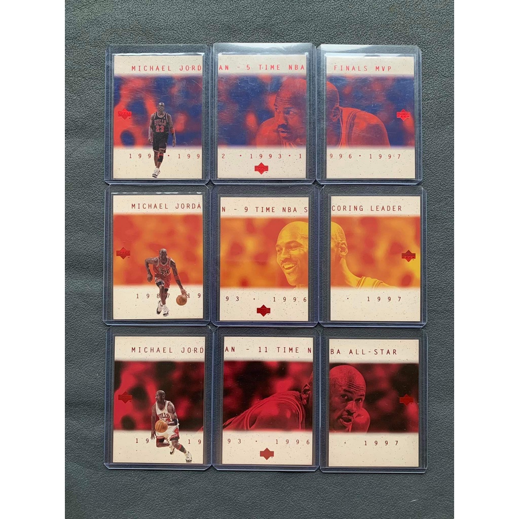 1997-98 Michael Jordan Upperdeck Japanese 9 Card complete set . N-B-A ...