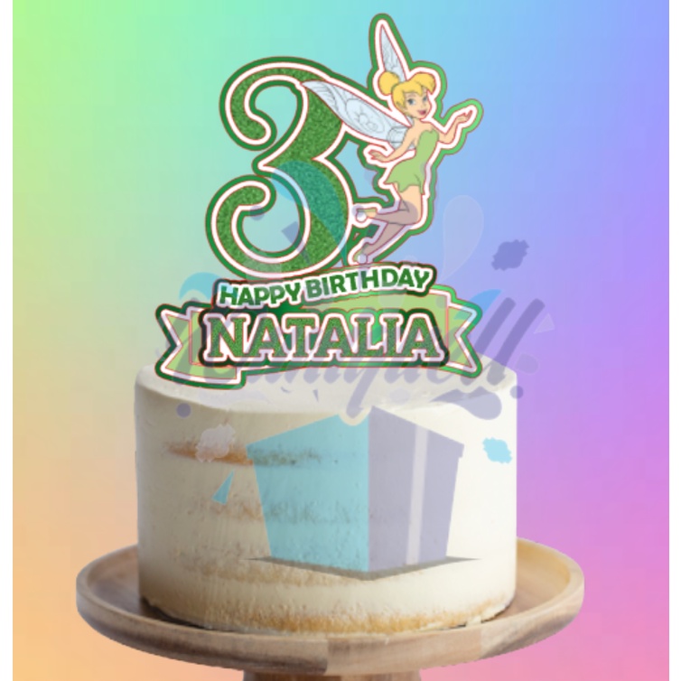 Tinkerbell Cake Topper (3D/Layered) | Shopee Philippines