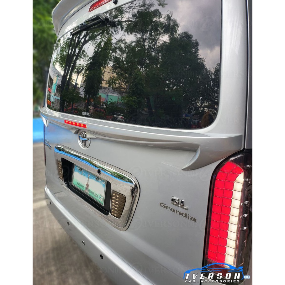 Toyota Hiace GL Grandia Super Grandia Back Door Mid Spoiler With Brake ...