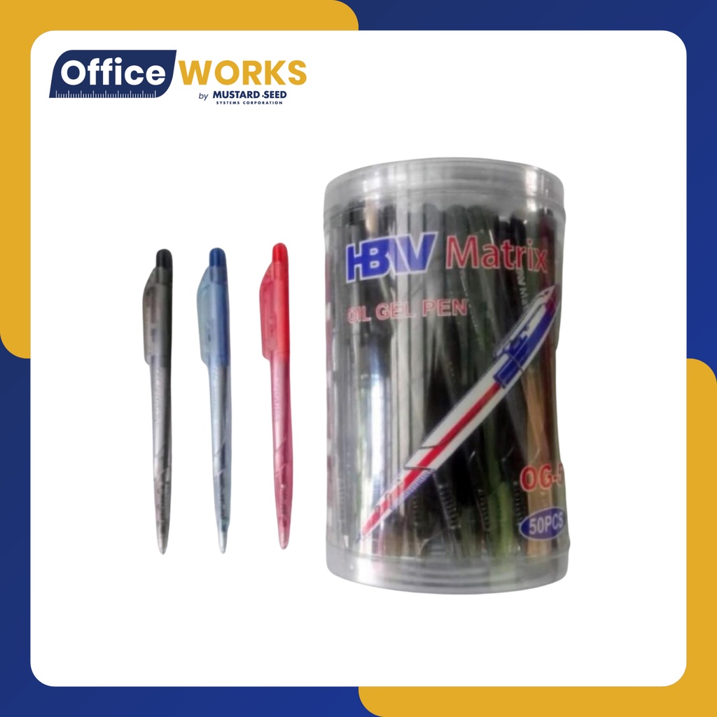 HBW Matrix Retractable Tube pens 50's | Shopee Philippines