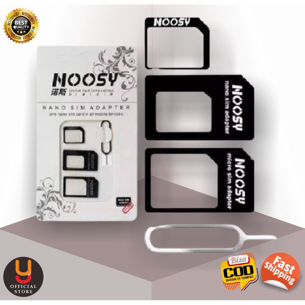Sim Card Converter Nano Micro Mini Sim Noosy Simcard Adapter with ...