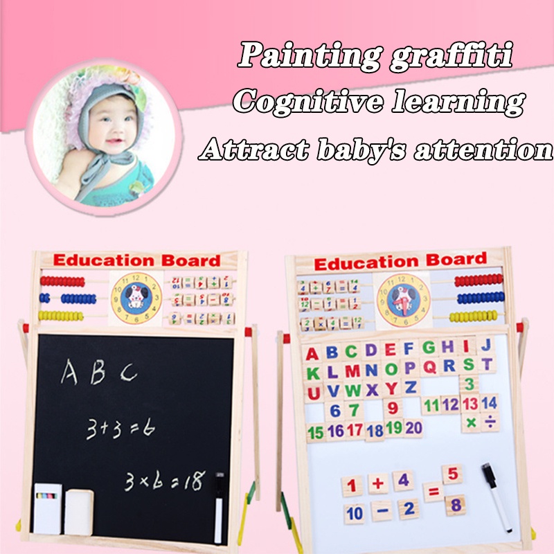Learning Writing Board Magnetic Blackboard for Early Education Sided ...