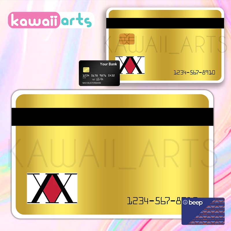 HUNTER X HUNTER - CARD SKIN STICKERS ( ATM / BANK / BEEP / LOYALTY ...