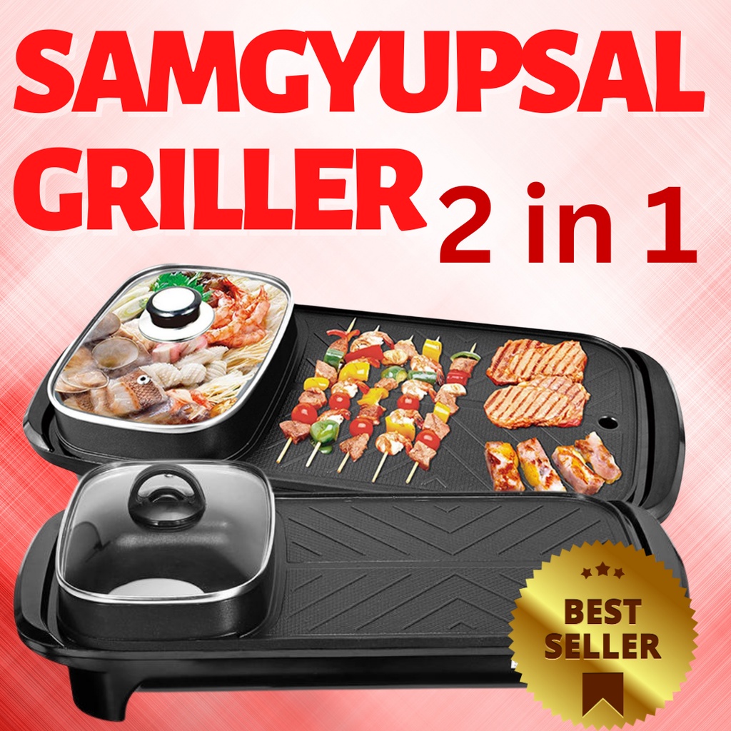 2 IN 1 SAMGYUPSAL GRILLER | KOREAN BBQ GRILLER | NON STICK GRILLER PAN ...