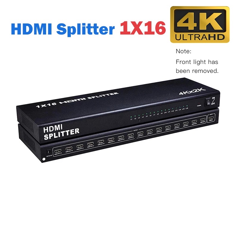 1x16 HDMI splitter 1 in 16 out HDMI distributor 4K 2K 3D HDMI video ...