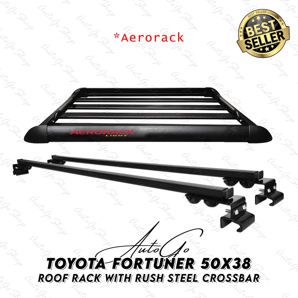 Toyota Fortuner 2016-2024 50x38 Black Roof Basket Roof Rack with Rush ...