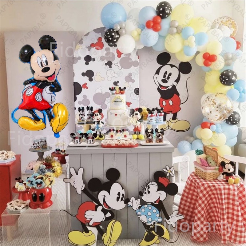 Disney Mickey Mouse 110cm Mickey Party Balloons Foil Balloon Latex ...