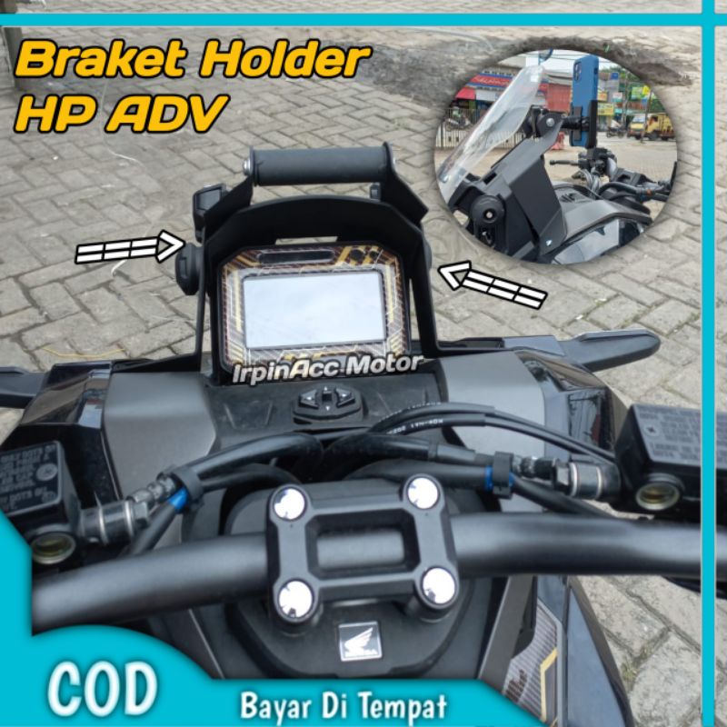 HP GPS Bracket Holder Honda Adv 150 160 Bracket Holder Plung N Play Adv ...