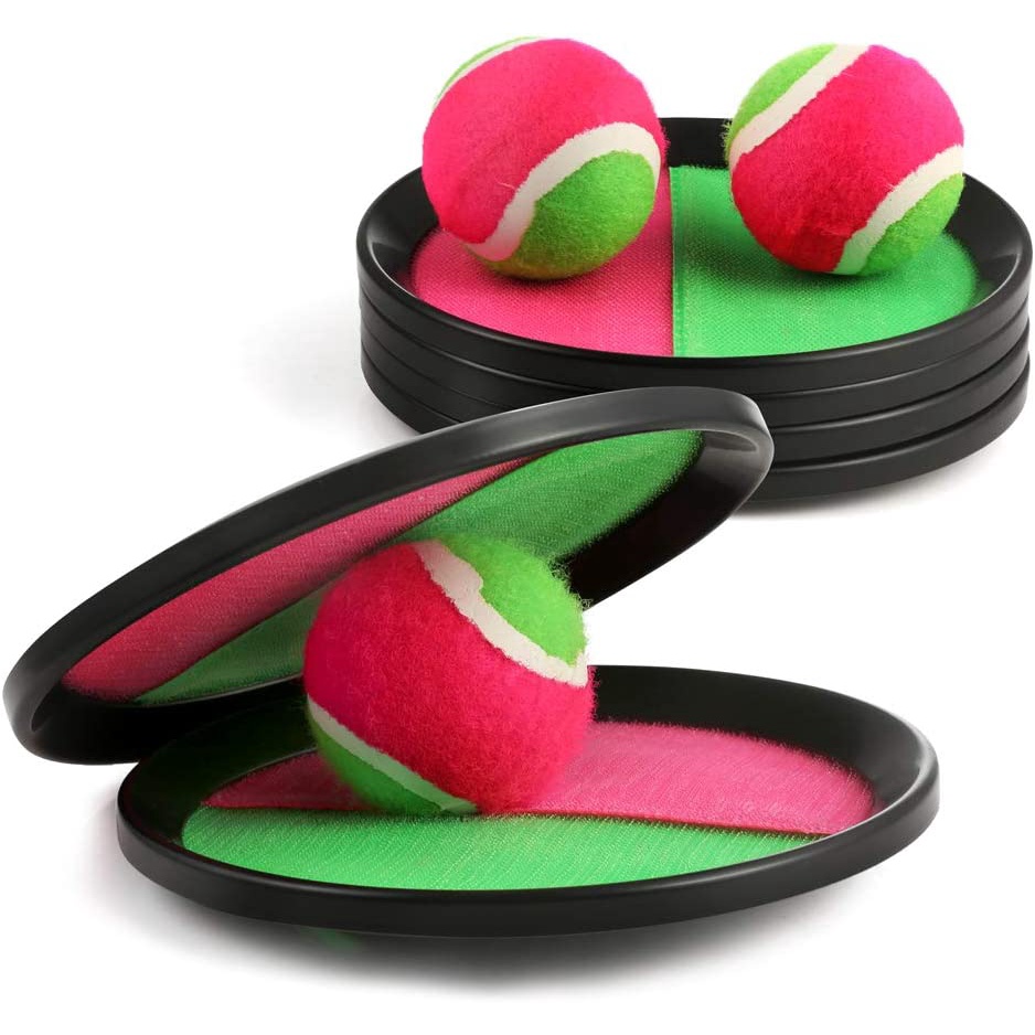 Toss Catch Ball Set, Catch Game Toys, Outdoor Paddle Ball Beach Game with 1 Catch Balls 2 ...