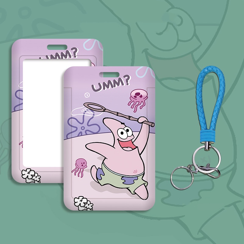 Spongebob cartoon business card box card lanyard badge ID card holder ...