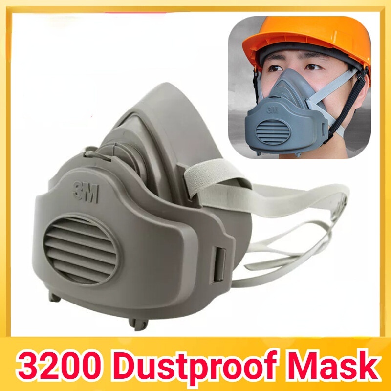 Dust-proof Mask 3 In 1 Gas Respirator 3200 Cotton Half Face Anti ...