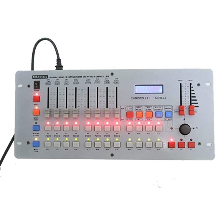 DMX Controller Disco 240 DMX 512 DJ Console Equipment For Stage Wedding ...