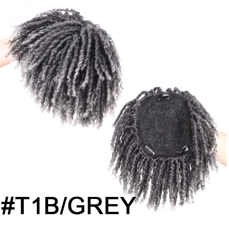 Men's Dreadlocks Toupee Synthetic Handmade Dread Locs Hair The Top of ...