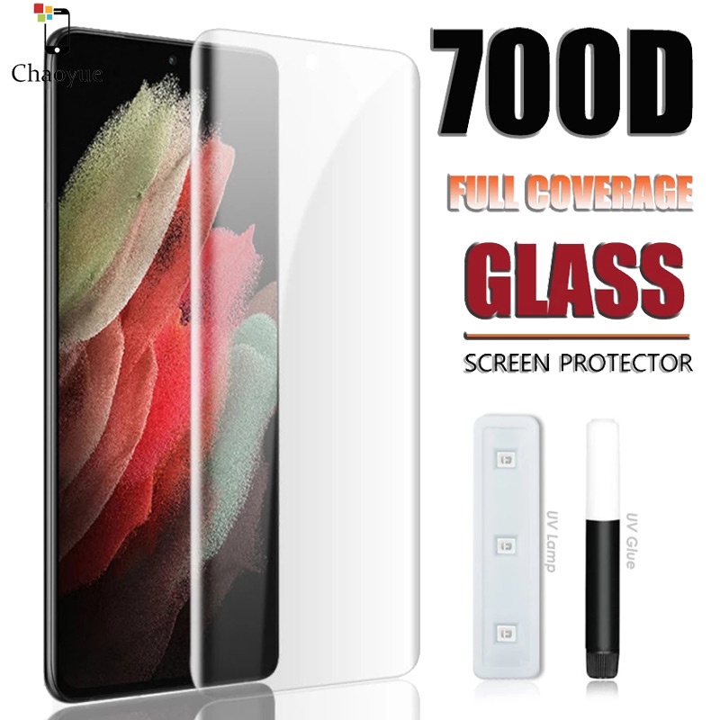 UV Liquid Glue Full Cover Tempered Glass For VIVO X200 X100 X90 X80 X70 X60 X50 V40 Lite V30 ...