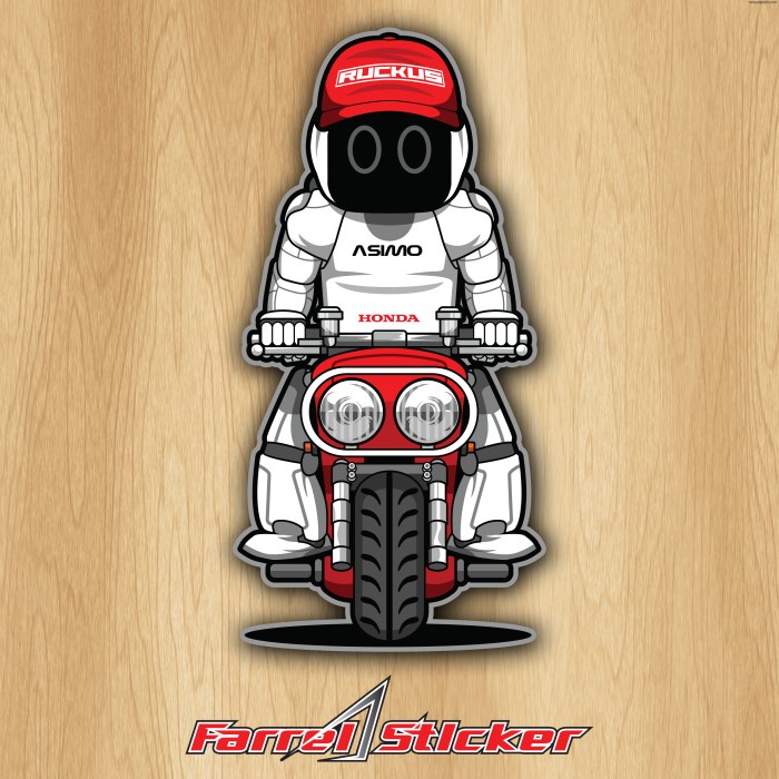 HONDA MONKEY ASIMO MOTORCYCLE STICKER | Shopee Philippines