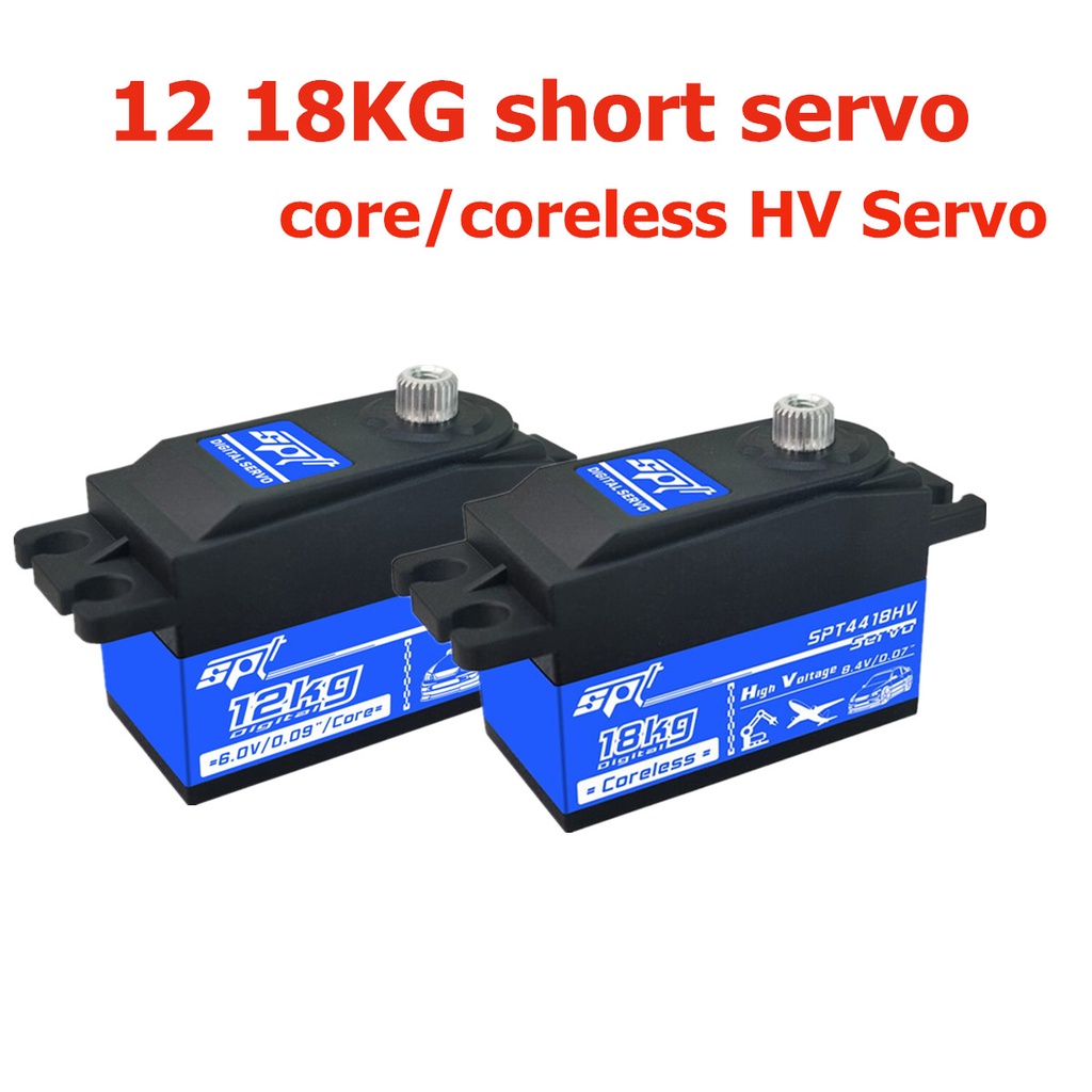 SPT Servo 4412LV 180 210 320 360 12kg 18kg Coreless Rc Servo Metal Gear ...