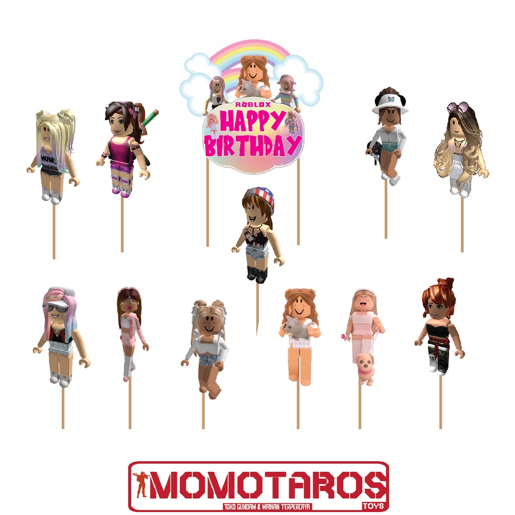 Roblox Girl cake Topper NEW set | Shopee Philippines