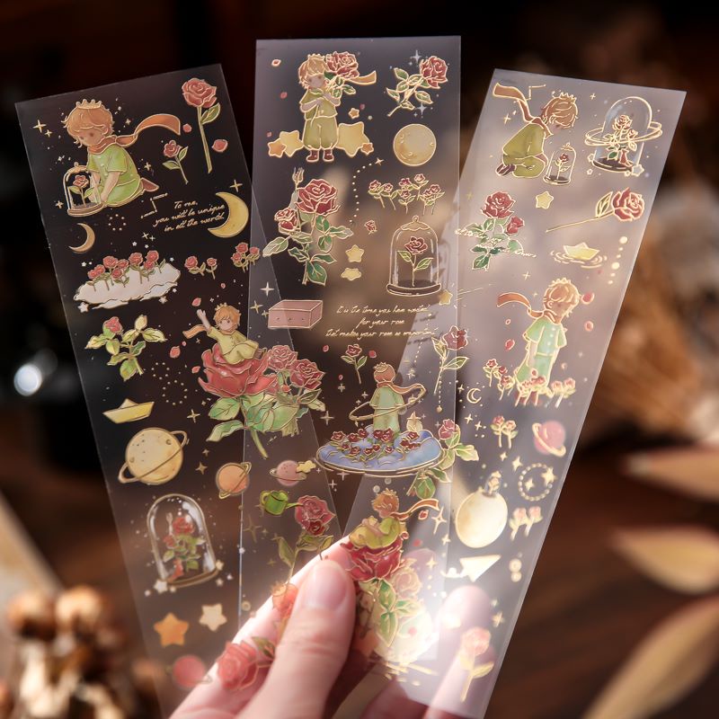 3 Sheets Lovely The Little Prince Series Bronzing Stickers Student ...