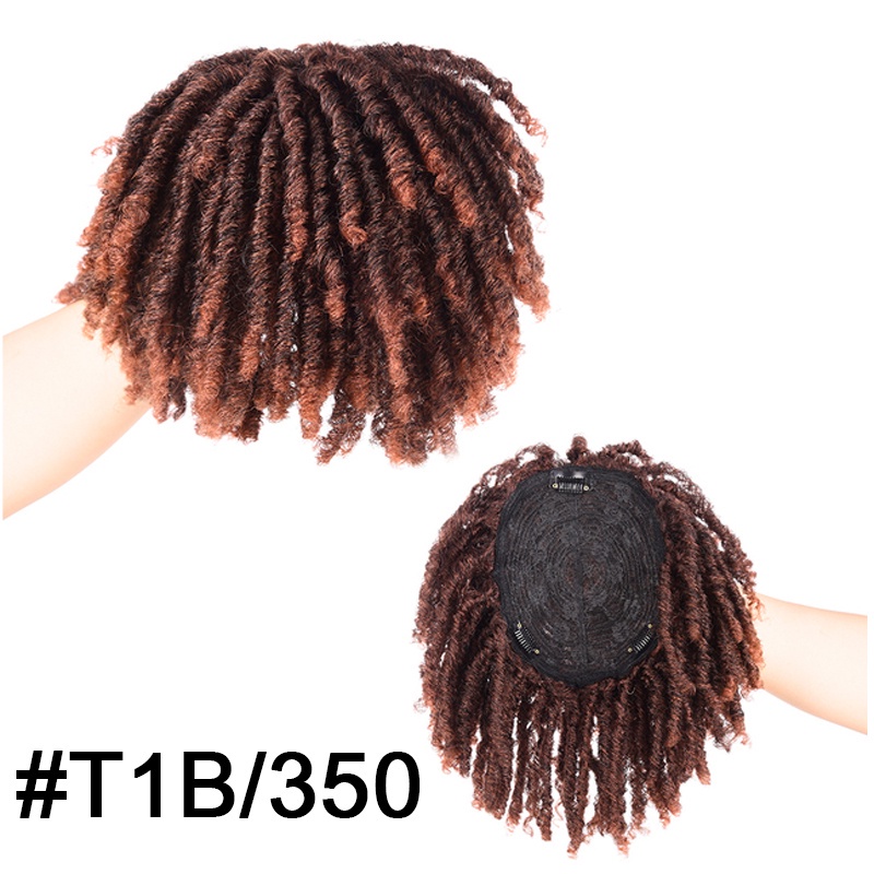 Men's Dreadlocks Toupee Synthetic Handmade Dread Locs Hair The Top of ...