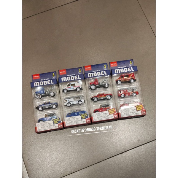MINISO Alloy Inertia Car Toy (3pcs) | Shopee Philippines