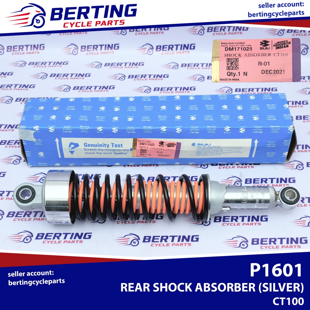REAR SHOCK ABSORBER (SILVER) CT100 Genuine DM171025 | Shopee Philippines