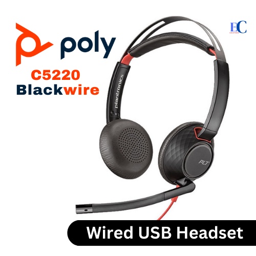 PLANTRONICS C5220 NOISE CANCELLING HEADSET - BLACKWIRE (USED) | Shopee ...