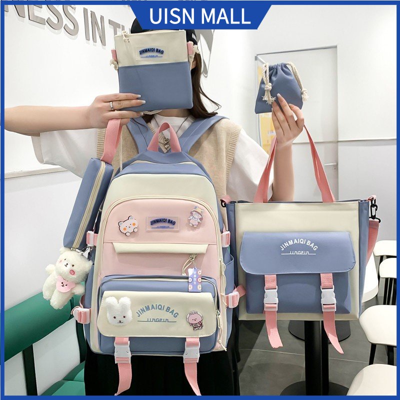 UISN 5In1 School Bag Multifunctional Student Bag Large Schoolbag Casual ...