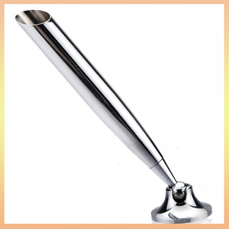 Desktop Pen Pencil Holder Ball Point Swivel Stand Funnel Foundation ...