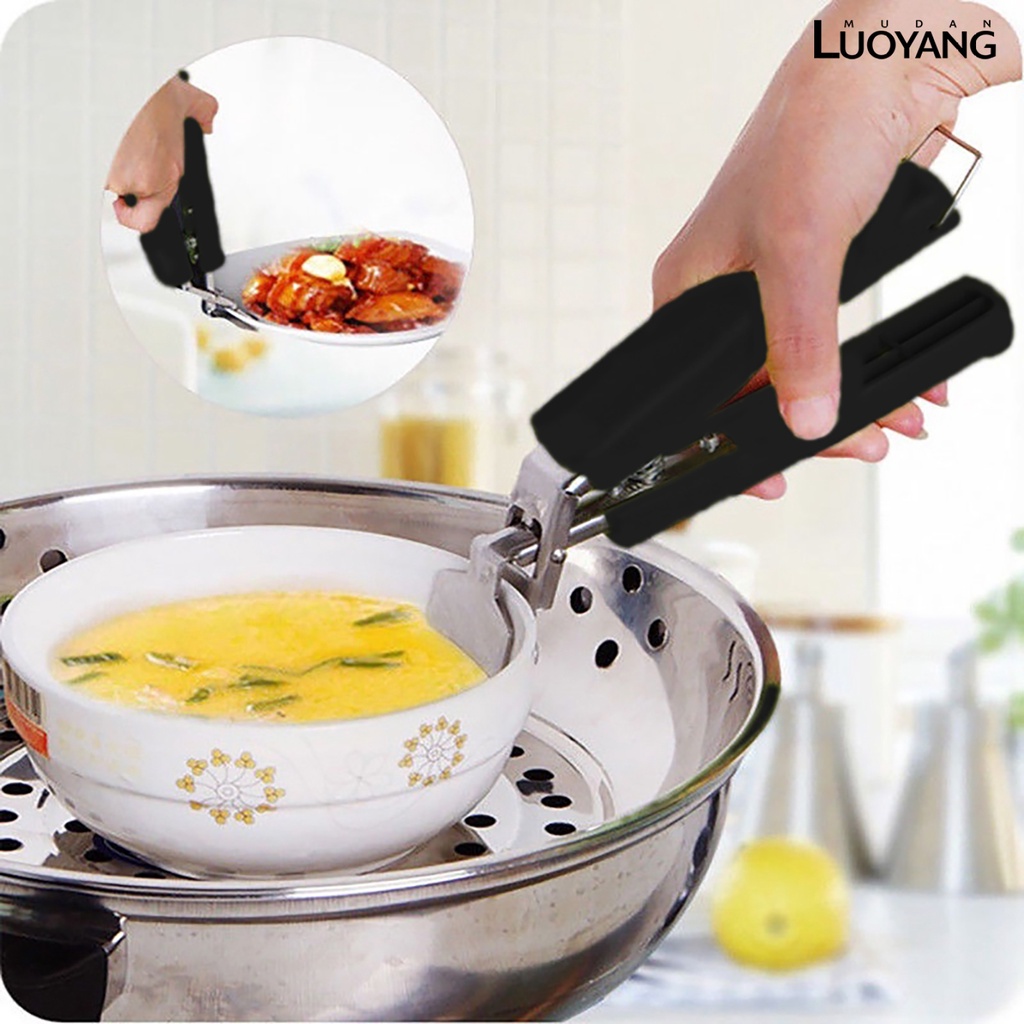 LYM-Stainless Steel Anti-Scalding Bowl Clip Pot Pan Bowl Tong Gripper ...