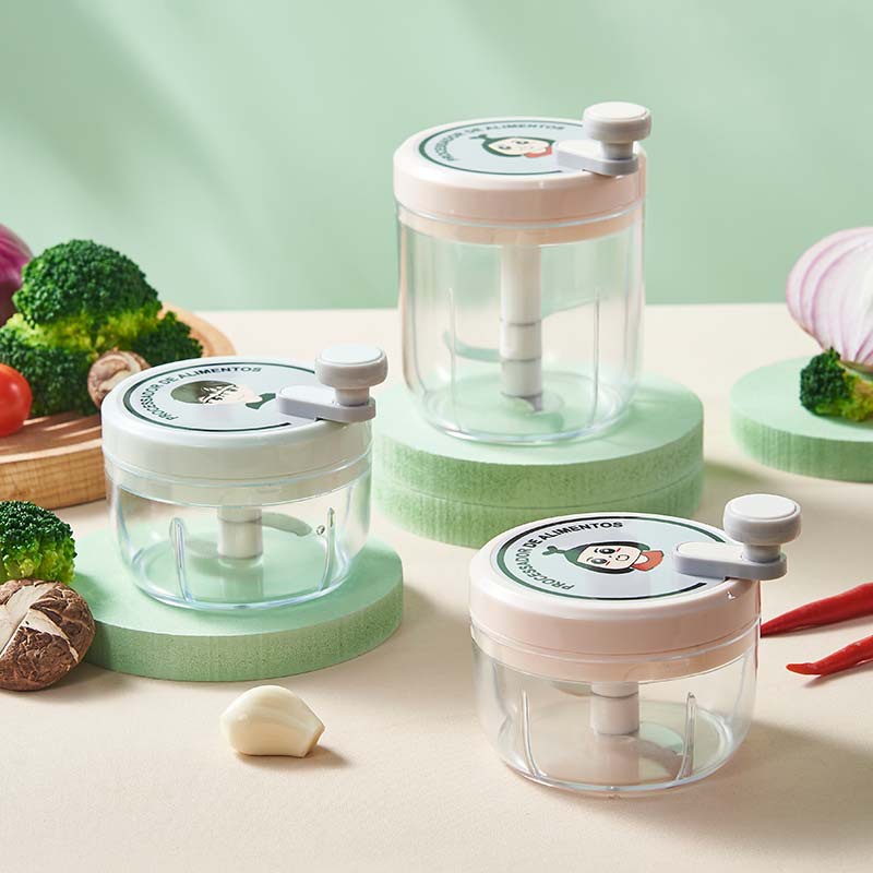 Manual Mini Food Garlic Chopper Hand Pull Blender Processor Vegetable ...