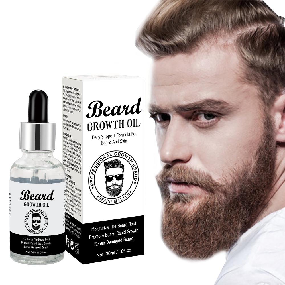 Men Beard Growth Oil Natural Moisturize Beard Root Essential Oil Repair ...