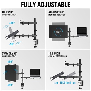 Expose Monitor Mount Laptop Adjustable monitor Stand PC Desk Arm ...