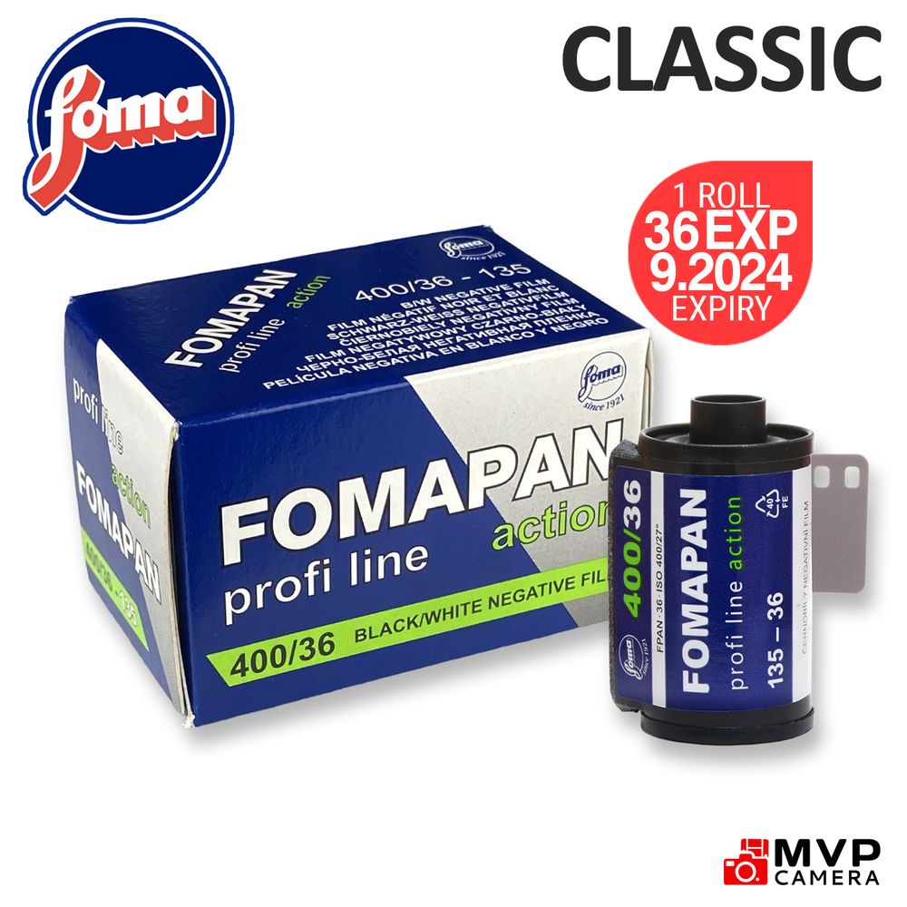 FOMAPAN 400 ISO Black & White Negative Film FOMA (135 Roll) MVP CAMERA ...
