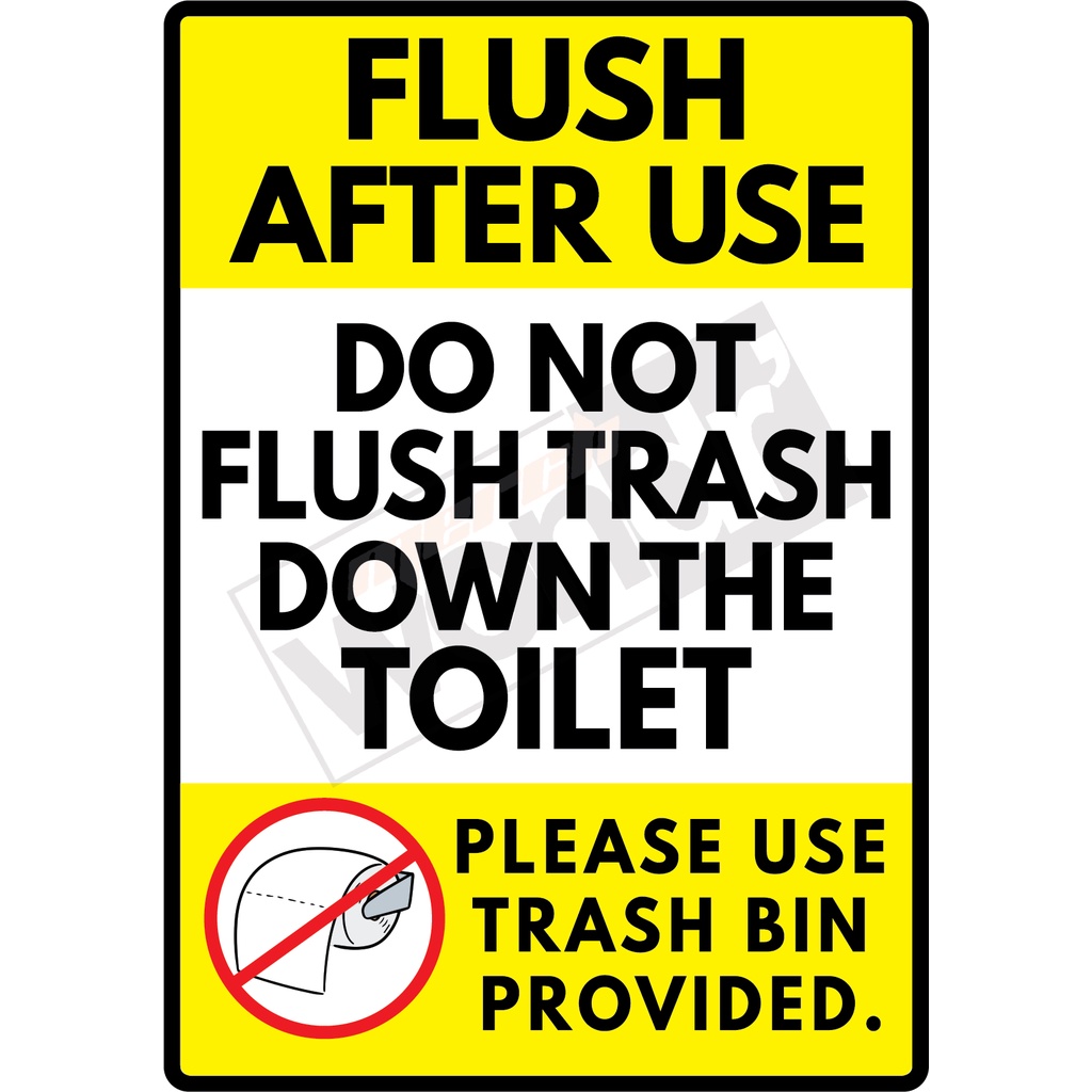 Restroom, Toilet, and Comfort Room Cleanliness and Maintenance Signs ...