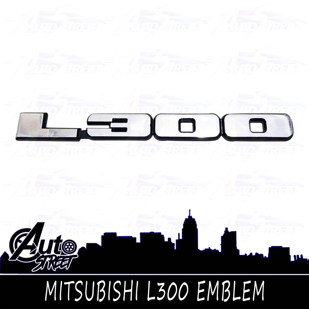 Mitsubishi L300 Rear Trunk Emblem Badge (Chrome Coated) | Shopee ...