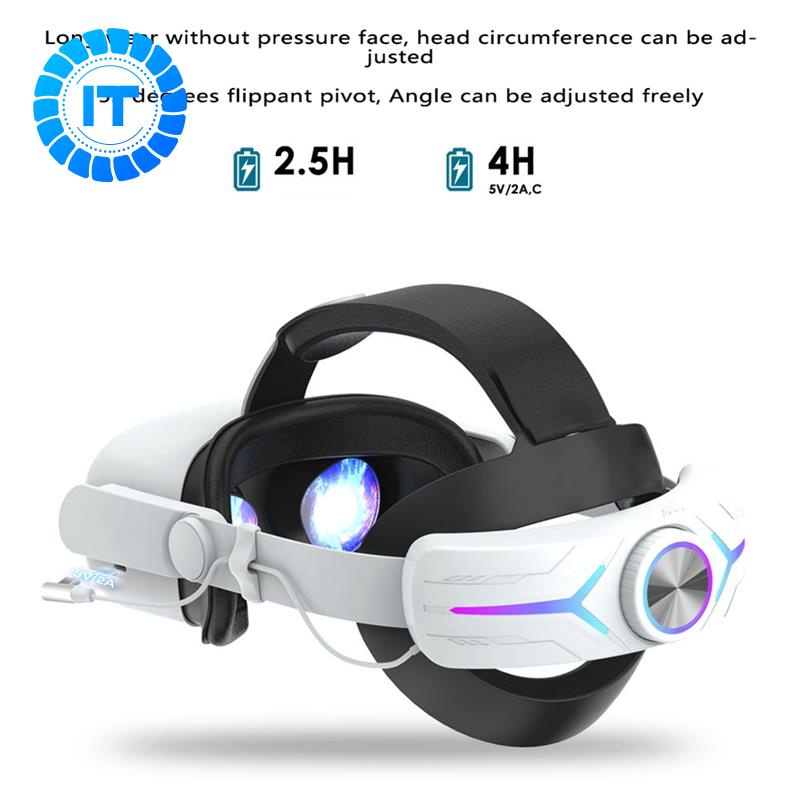 1 Piece Head Strap with 8000Mah Battery for Oculus Quest 2 Extend ...